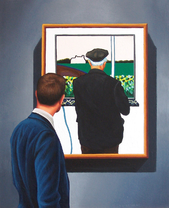 Vader voor venster (naar Roger Raveel) :: Vilar Nathan Galerie